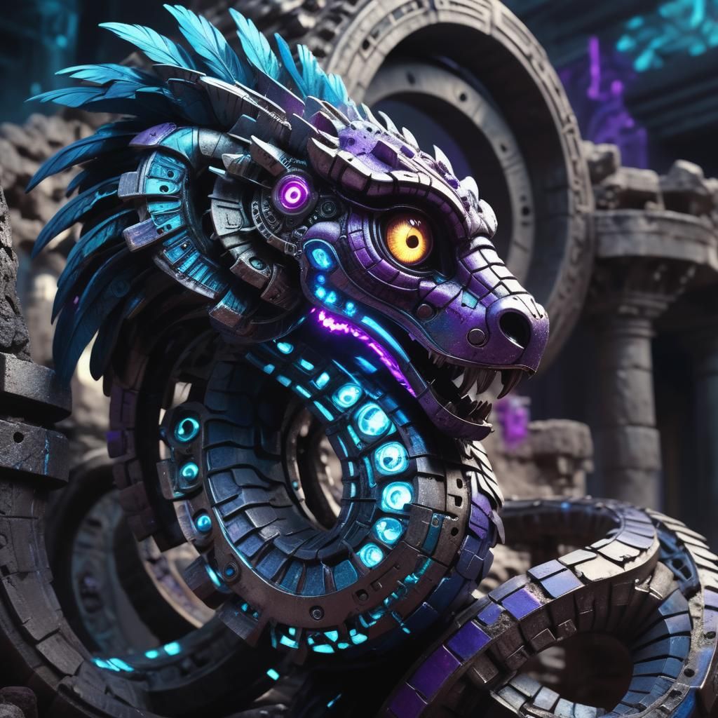 Mechanical Feathered Serpent🐍⚡ - Mechanical Feathered Serpe...