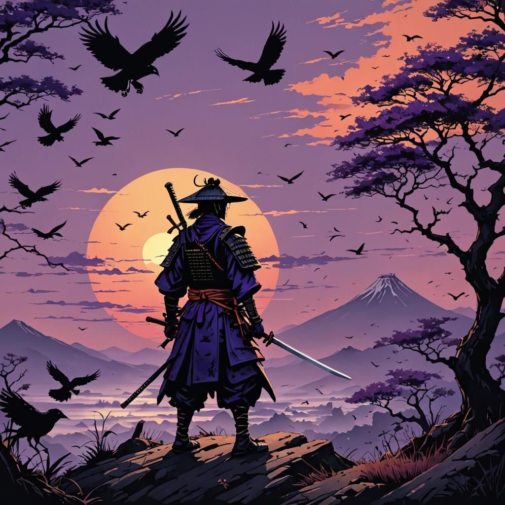 Shadow Samurai - AI Generated Artwork - NightCafe Creator