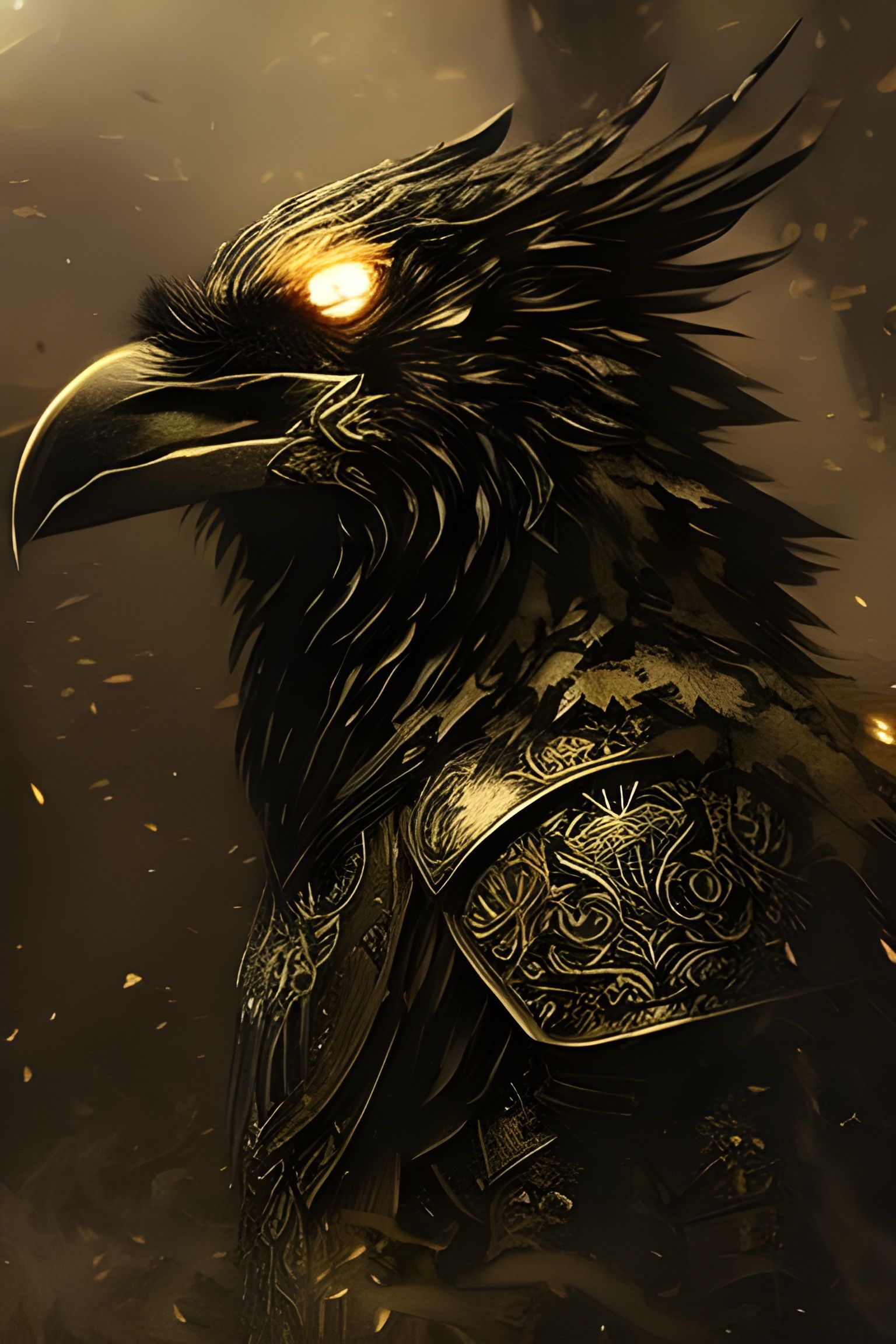 Raven knight - AI Generated Artwork - NightCafe Creator