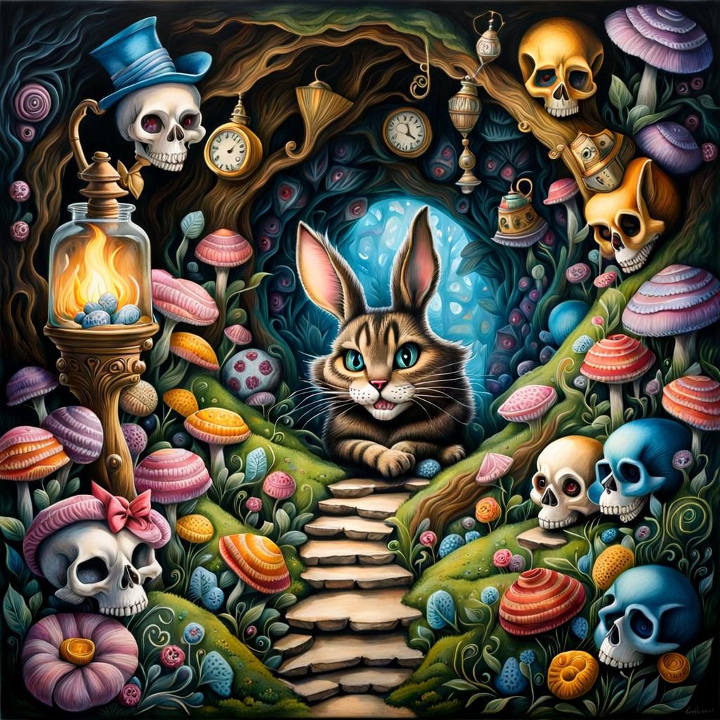 Is It a Cabbit? Or a Bunny-Cat? - AI Generated Artwork - NightCafe Creator