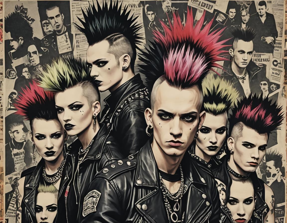 Group of punk rockers - AI Generated Artwork - NightCafe Creator