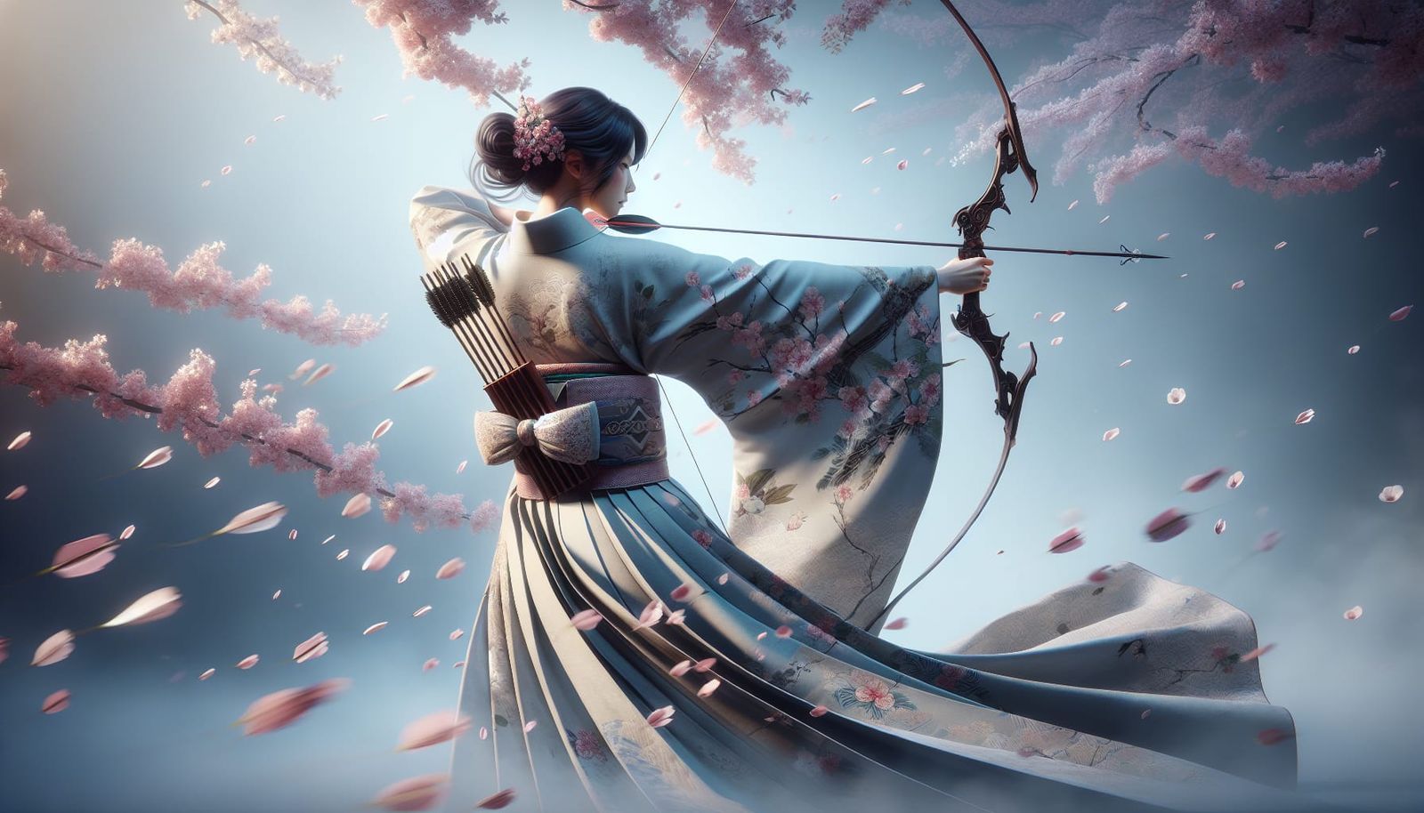 Kyudo master - AI Generated Artwork - NightCafe Creator