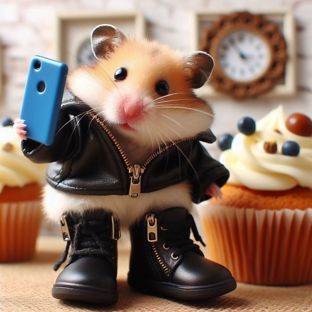 Hamster selfie - AI Generated Artwork - NightCafe Creator