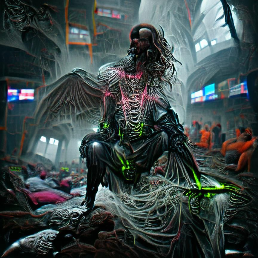 Angel of corrupted flesh - AI Generated Artwork - NightCafe Creator