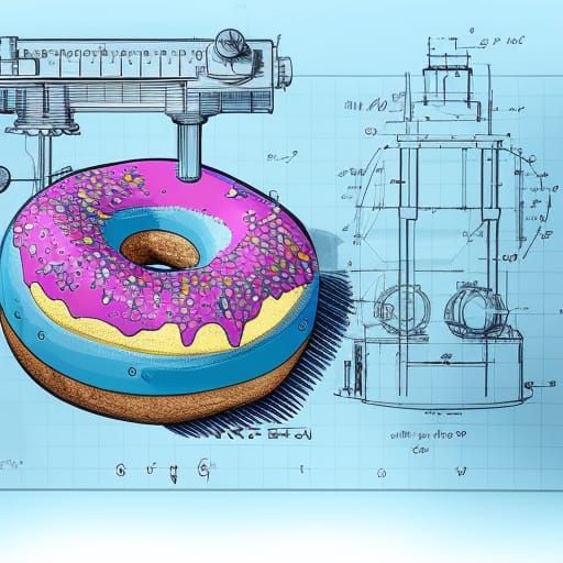 🍩The future technology behind Donut making - AI Generated Artwork ...