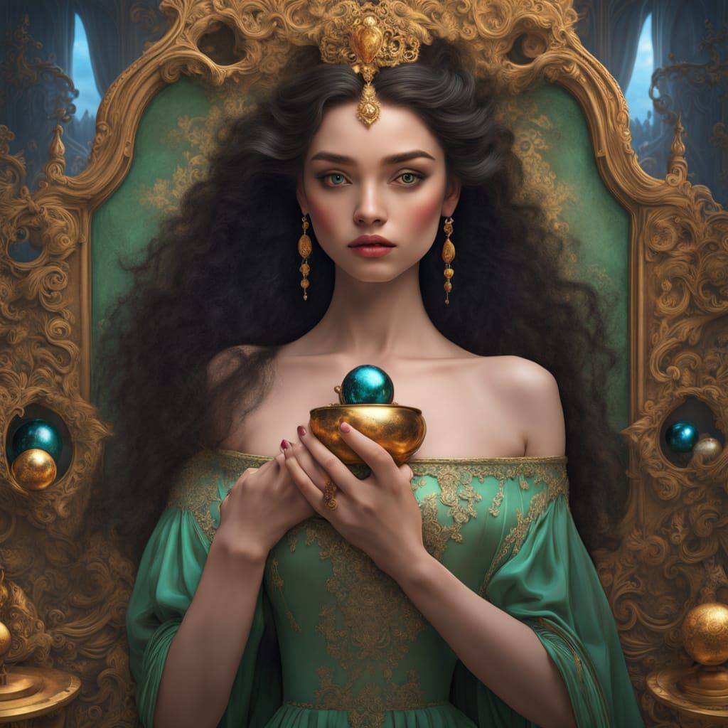 “The weight of choices as balancing scales.”