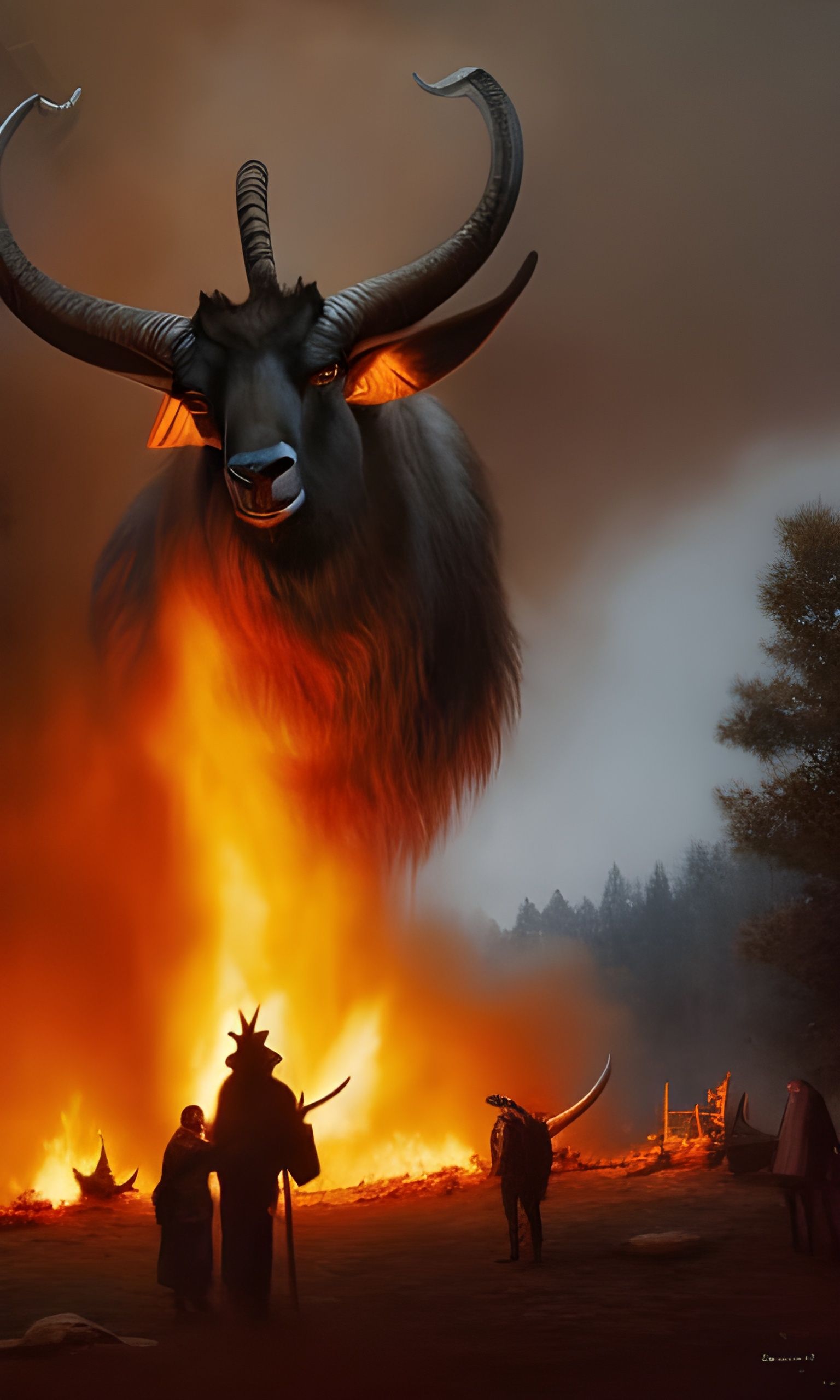 Invocation of Baphomet - AI Generated Artwork - NightCafe Creator