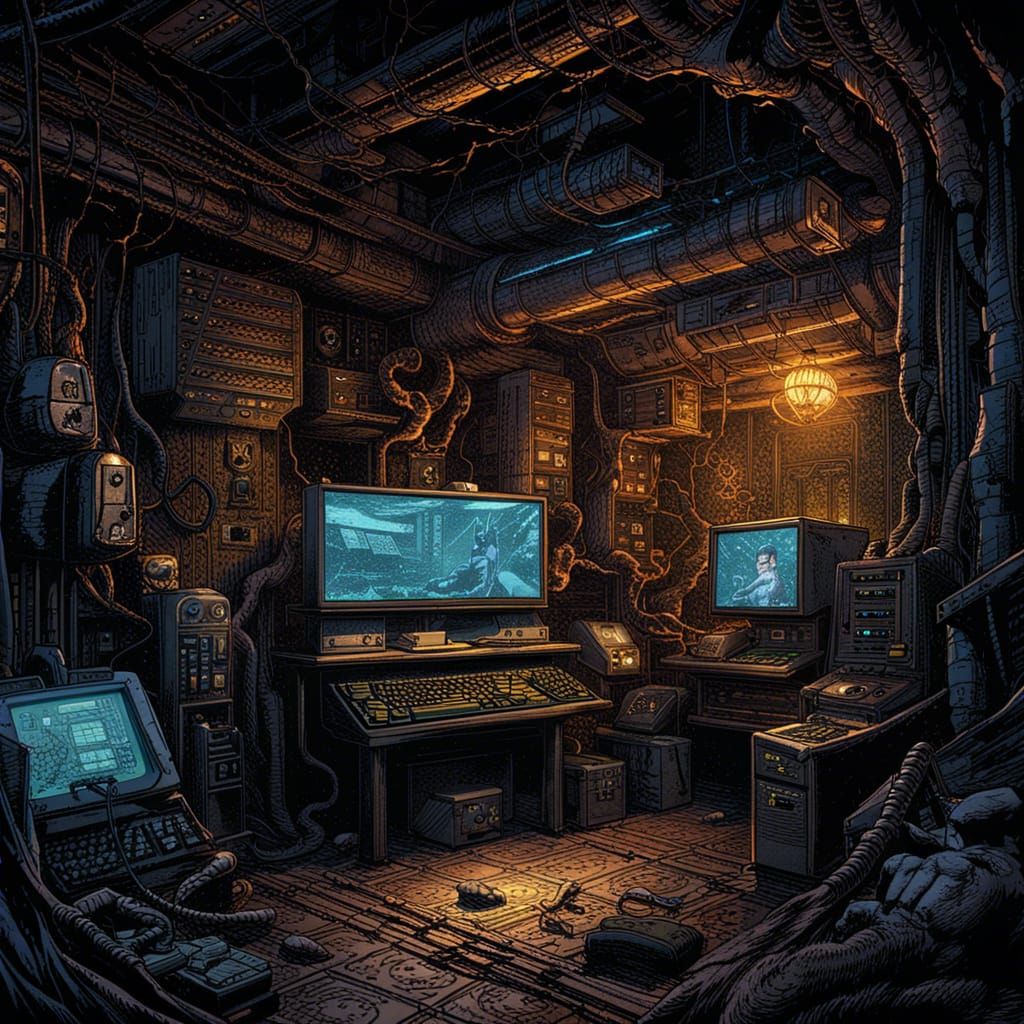 Catwoman's Underground Lair - AI Generated Artwork - NightCafe Creator