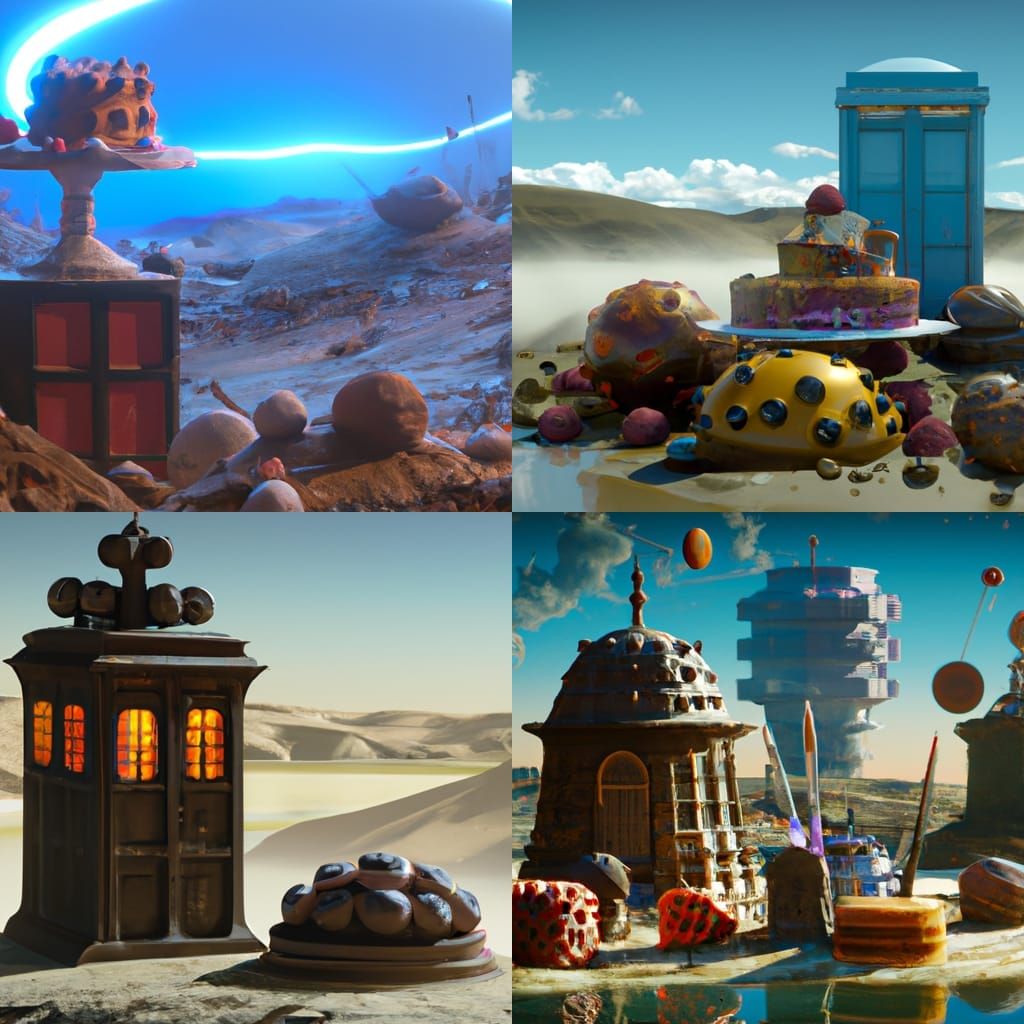 #drwho #doctorwho Desserts - AI Generated Artwork - NightCafe Creator