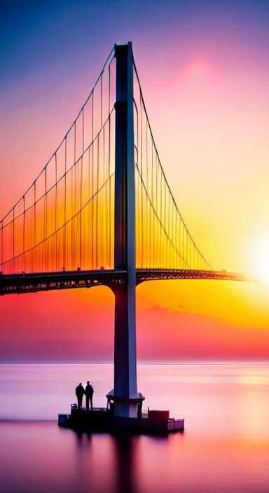 Useless bridge - AI Generated Artwork - NightCafe Creator