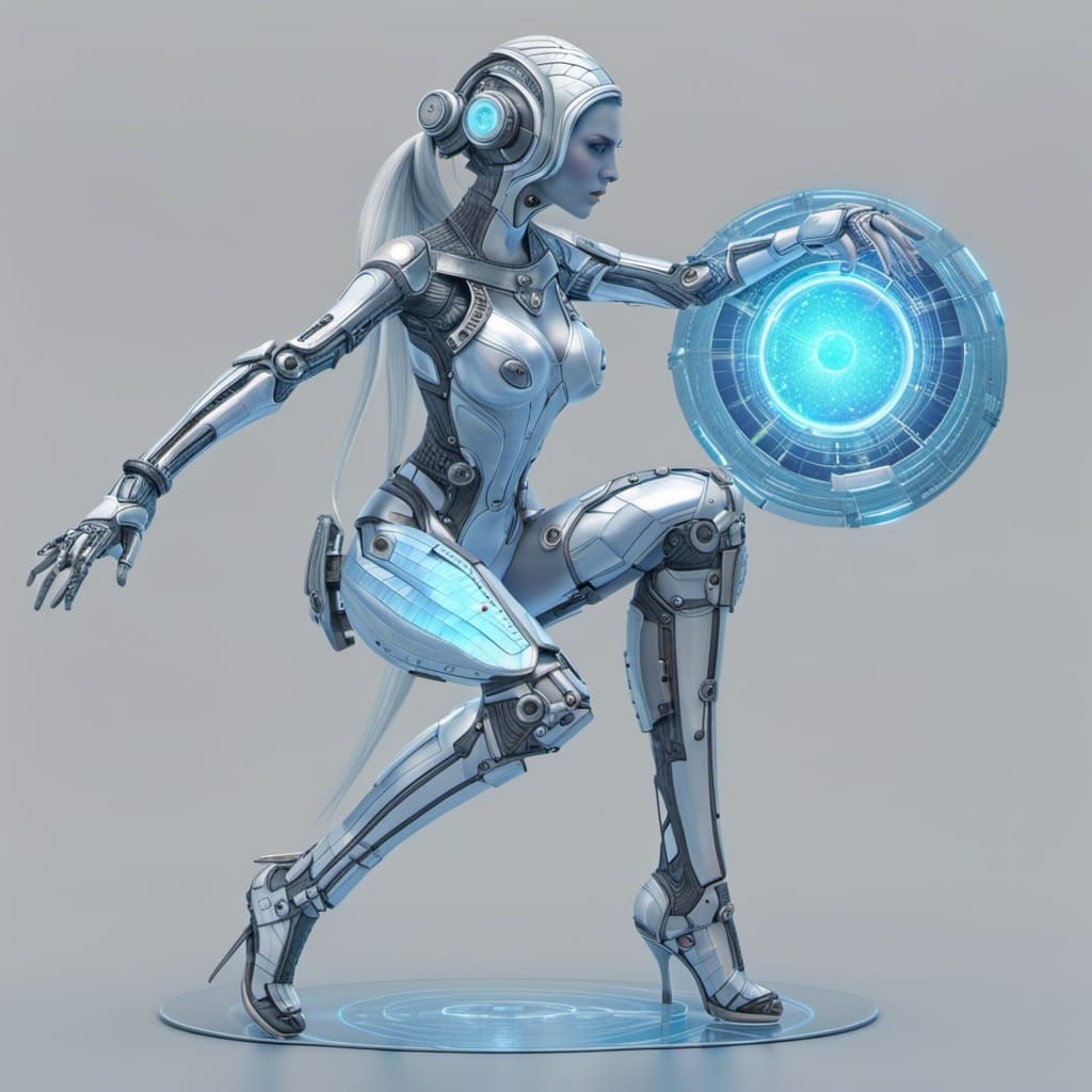 Female Robot - AI Generated Artwork - NightCafe Creator