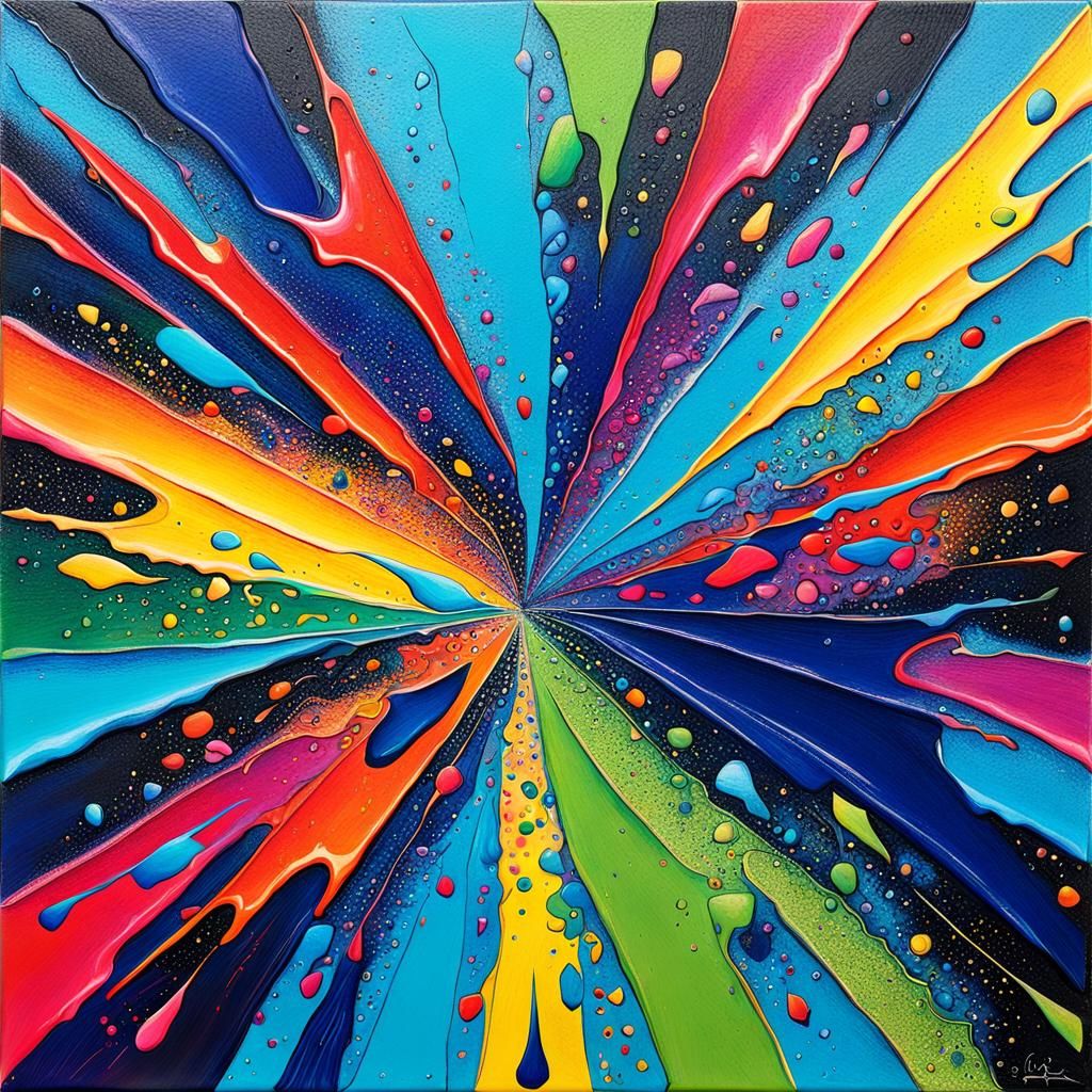 multi-coloured abstract art - AI Generated Artwork - NightCafe Creator