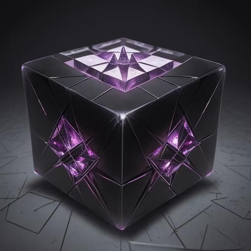 Crystal Hellraiser Cube - AI Generated Artwork - NightCafe Creator