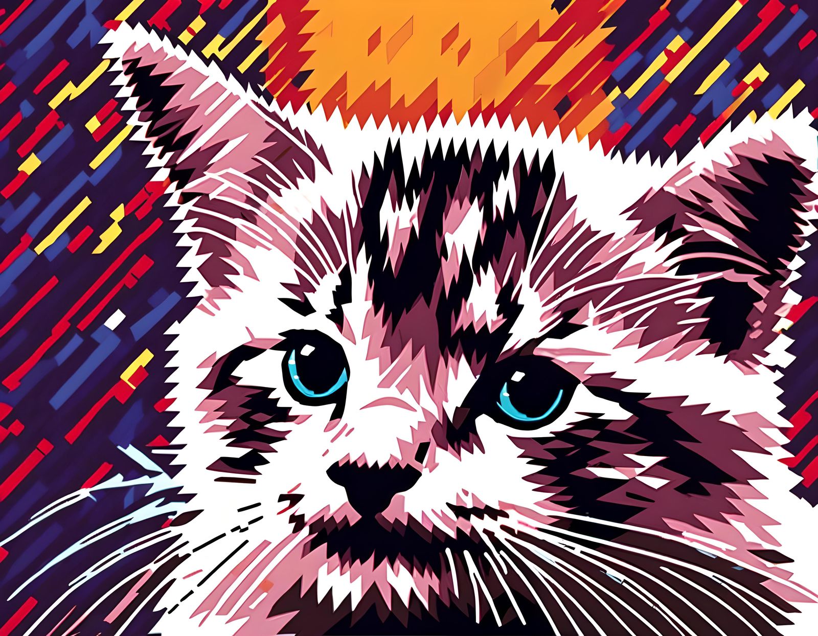 Spiky Cat - AI Generated Artwork - NightCafe Creator