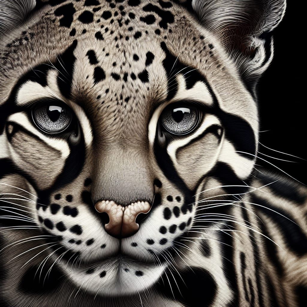 Clouded Leopard - AI Generated Artwork - NightCafe Creator