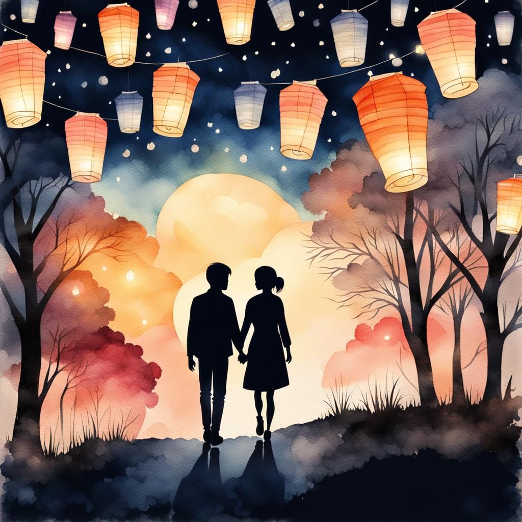 Lanterns - AI Generated Artwork - NightCafe Creator