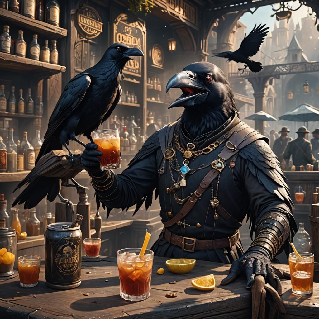 black crow man - AI Generated Artwork - NightCafe Creator