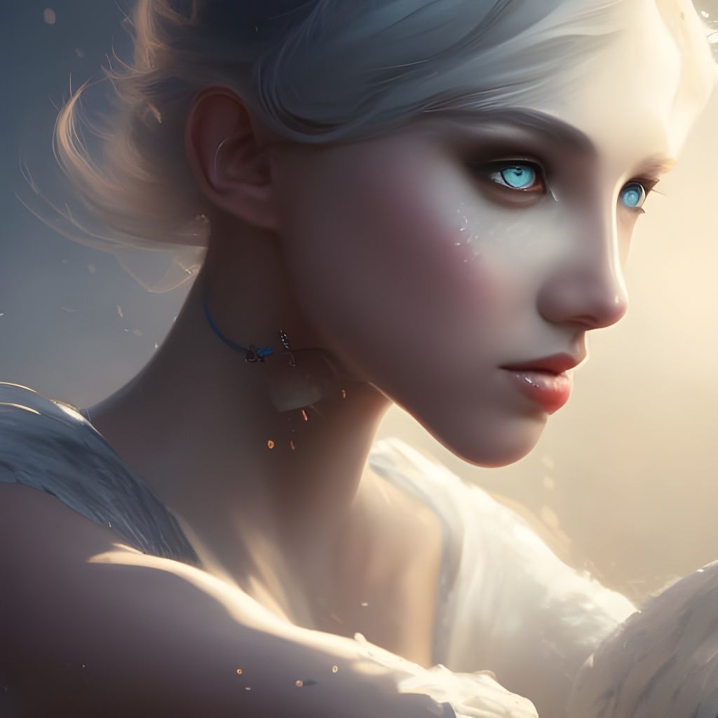 Female Fantasy Portrait 3 - AI Generated Artwork - NightCafe Creator