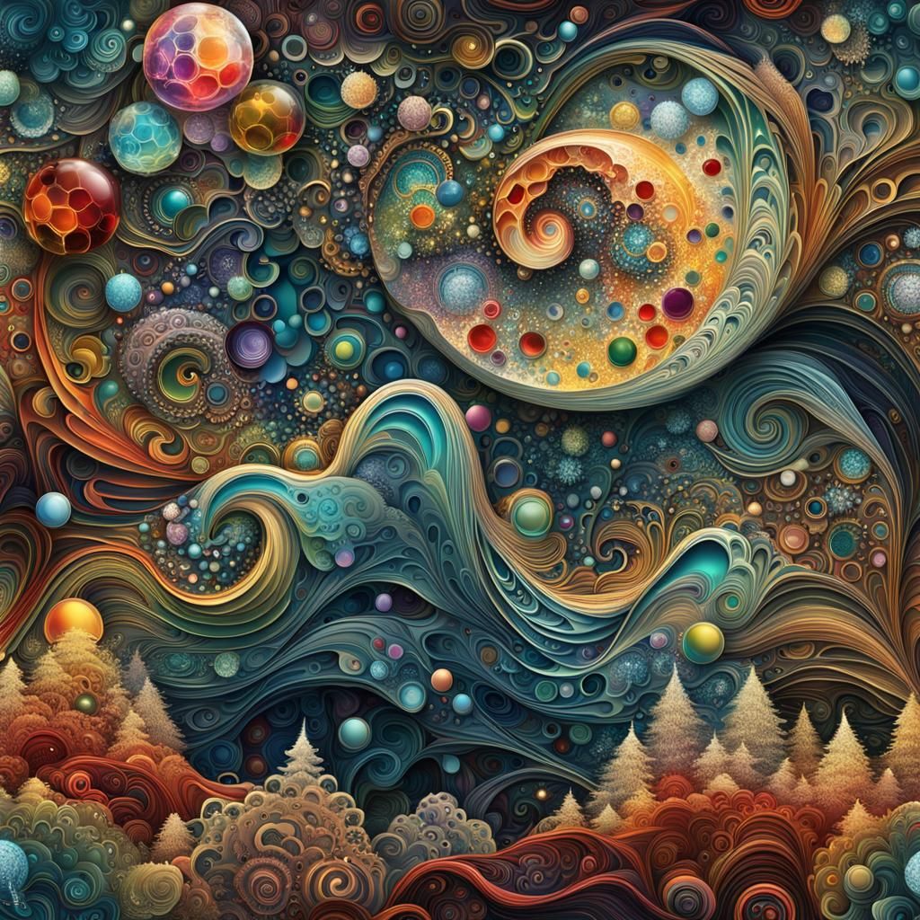 Abstract scenery - AI Generated Artwork - NightCafe Creator