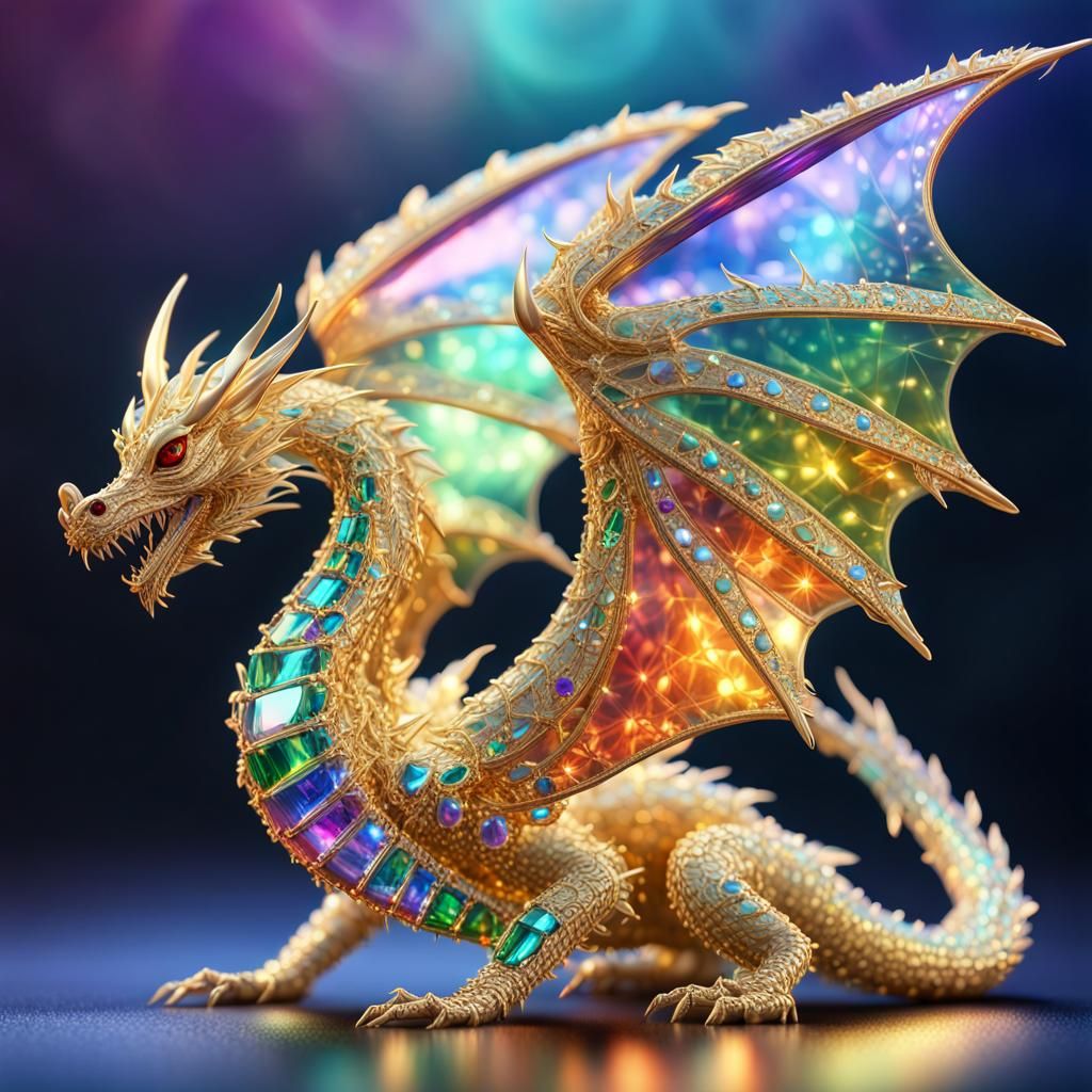 2 Nft Bejeweled dragon - AI Generated Artwork - NightCafe Creator