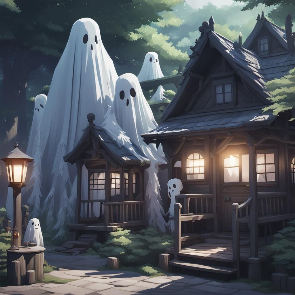 The ghosts in the holiday camp theme park - AI Generated Artwork ...