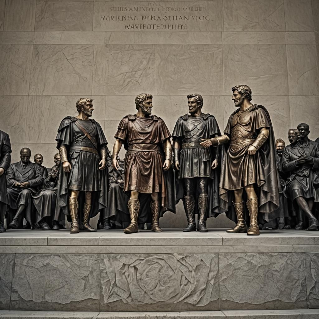 A Roman emperor meeting the U.S. President in Washington D.C. - AI ...
