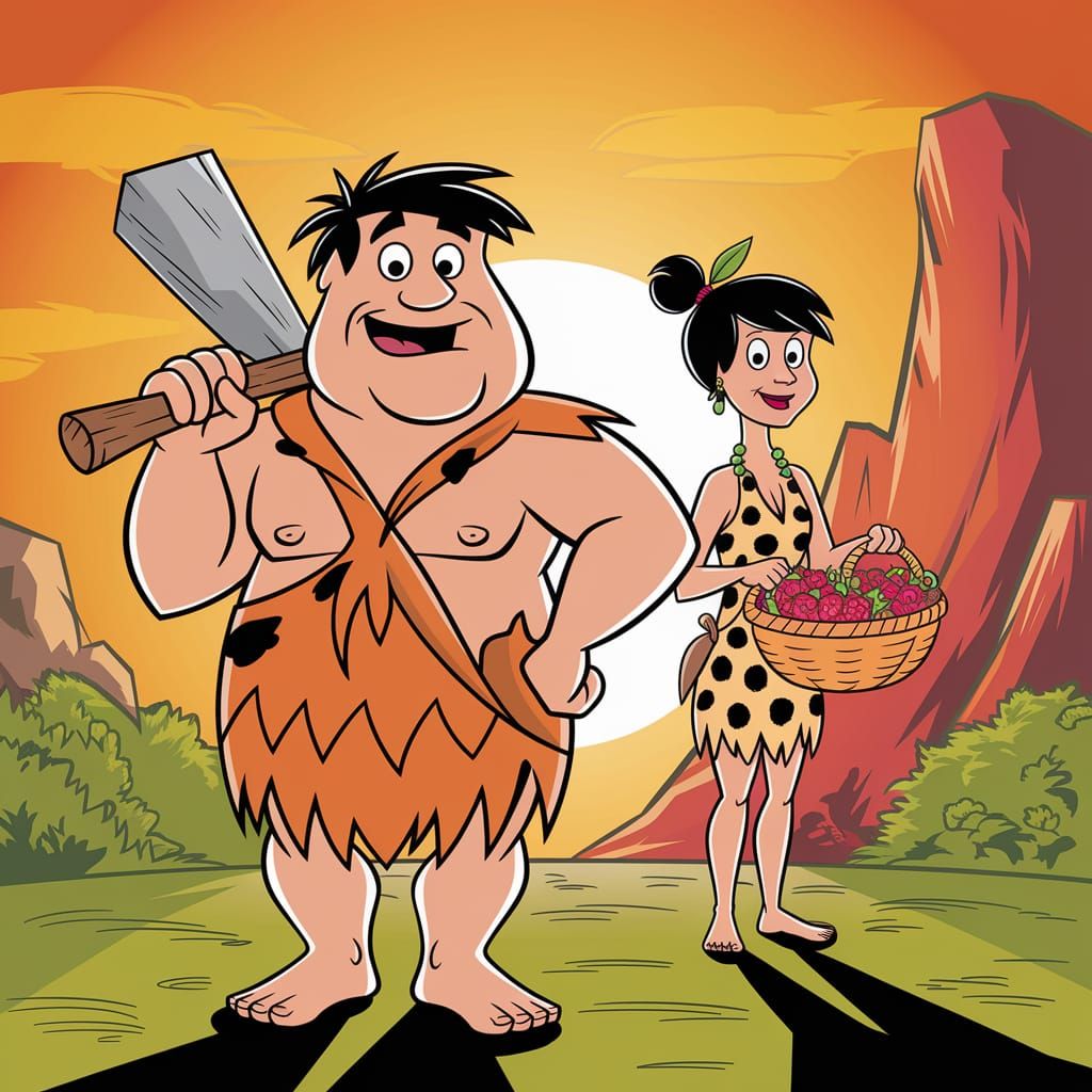 Flintstones in real life - Fred Flintstone in a Prehistoric ...