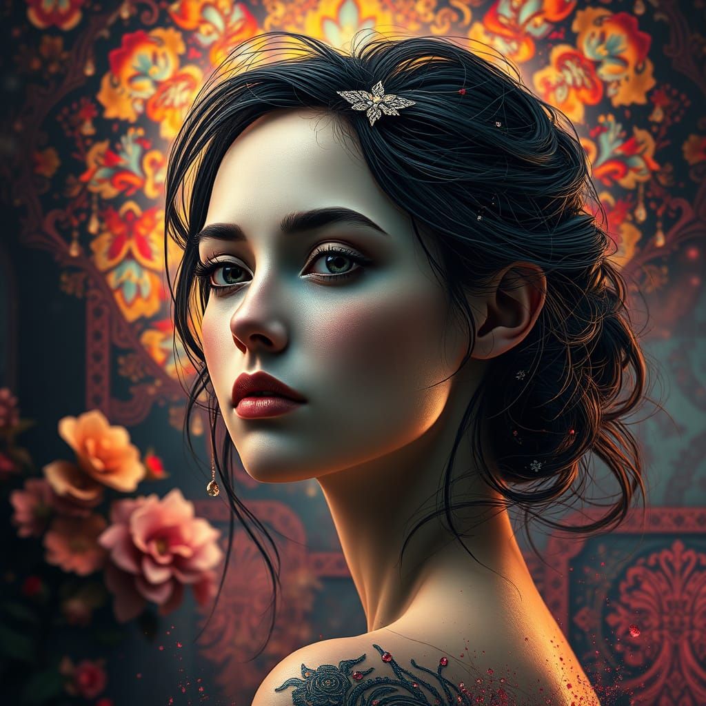 The personification of love! - Dreamlike Goddess in Vibrant,...