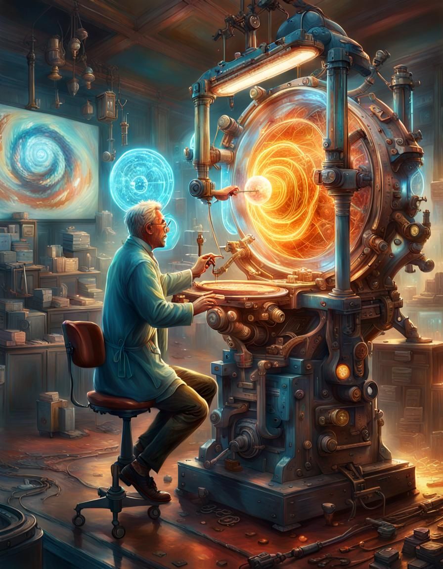 Sampling from the Earth's core using a portal - AI Generated Artwork ...