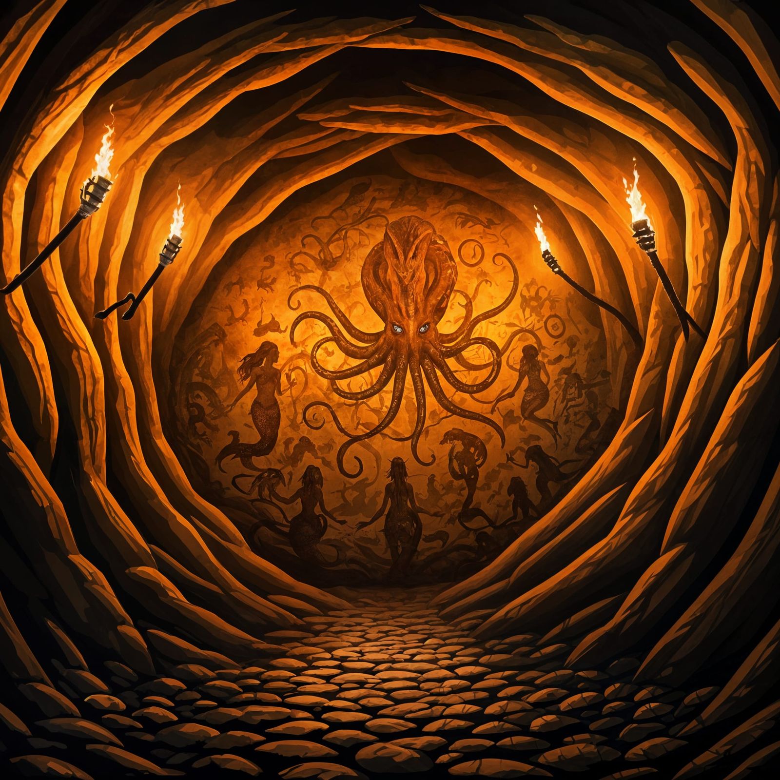 Ancient history - Ancient Cave Art Depicts Mermaid Army Conf...