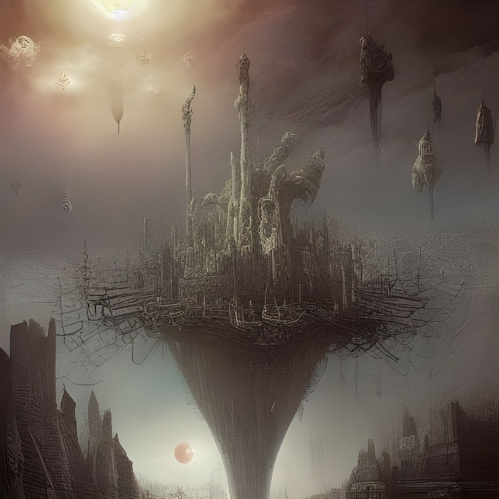 Collapsing World - AI Generated Artwork - NightCafe Creator