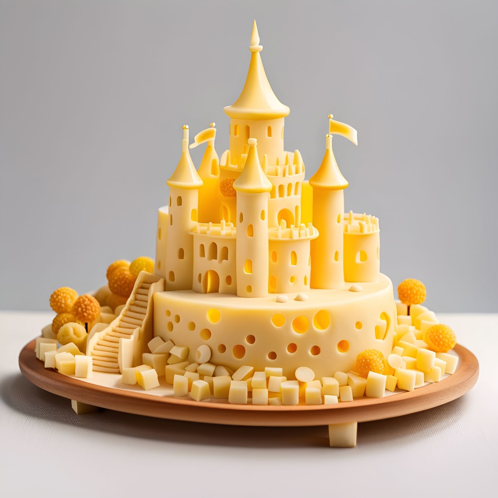 Cheese castle - AI Generated Artwork - NightCafe Creator