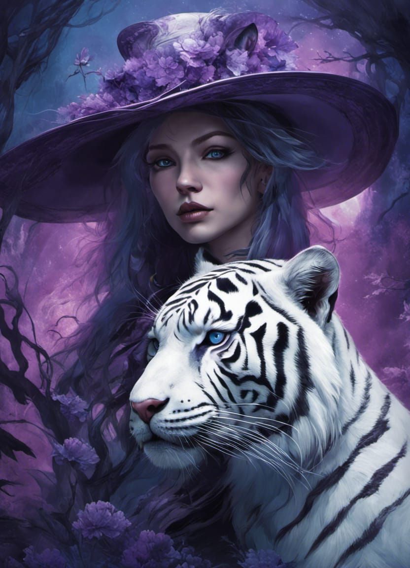 The Tiger Witch - AI Generated Artwork - NightCafe Creator