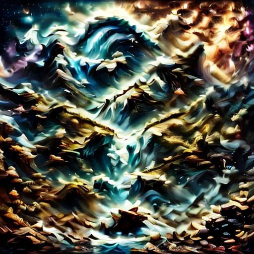 Fantasy Ramen Bowl Blooms in a Vibrant Japanese Sc... - AI Art