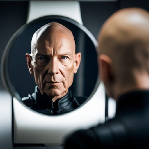 Old bitter man in the mirror - AI Generated Artwork - NightCafe Creator