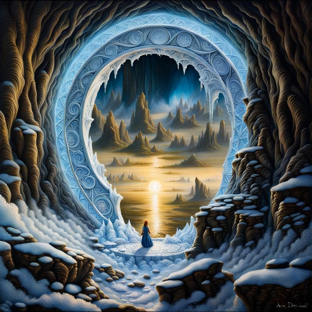 Ice Portal - AI Generated Artwork - NightCafe Creator