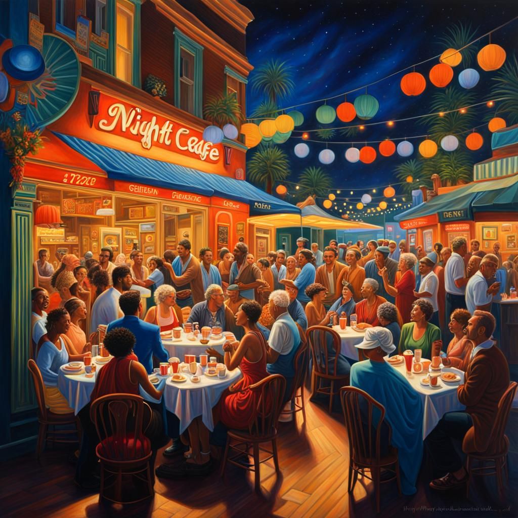 celebrating the beauty of "Night Cafe" - AI Generated Artwork - NightCafe Creator