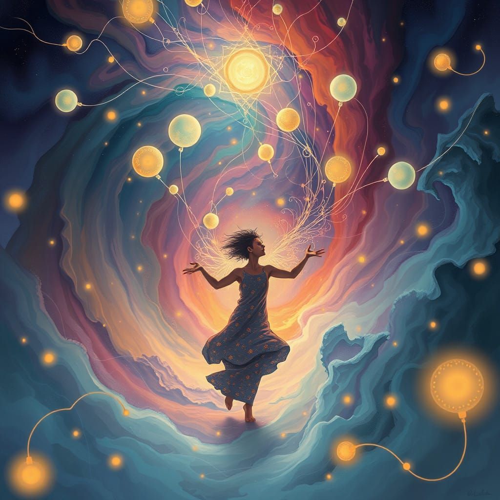 Taming insanity - Dreamlike Chaos Tamer in Whimsical Landsca...