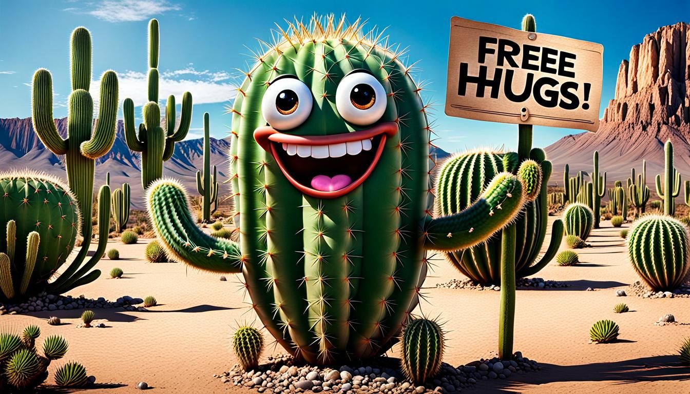 Happy Cactus - AI Generated Artwork - NightCafe Creator