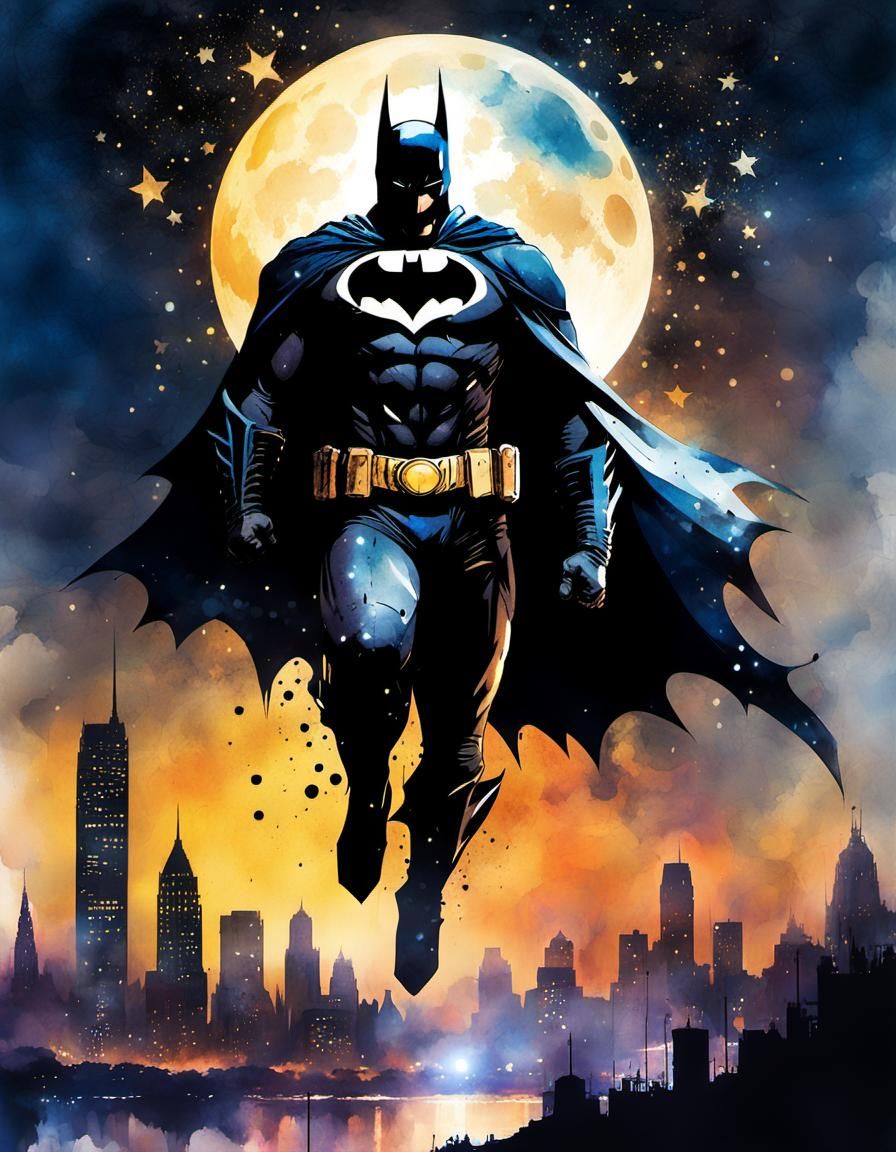 Moonlight Batman - AI Generated Artwork - NightCafe Creator