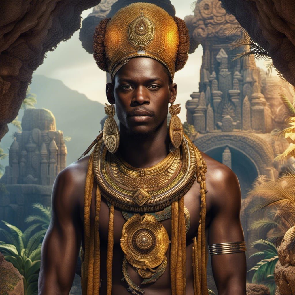 Beautiful African man original . - AI Generated Artwork - NightCafe Creator