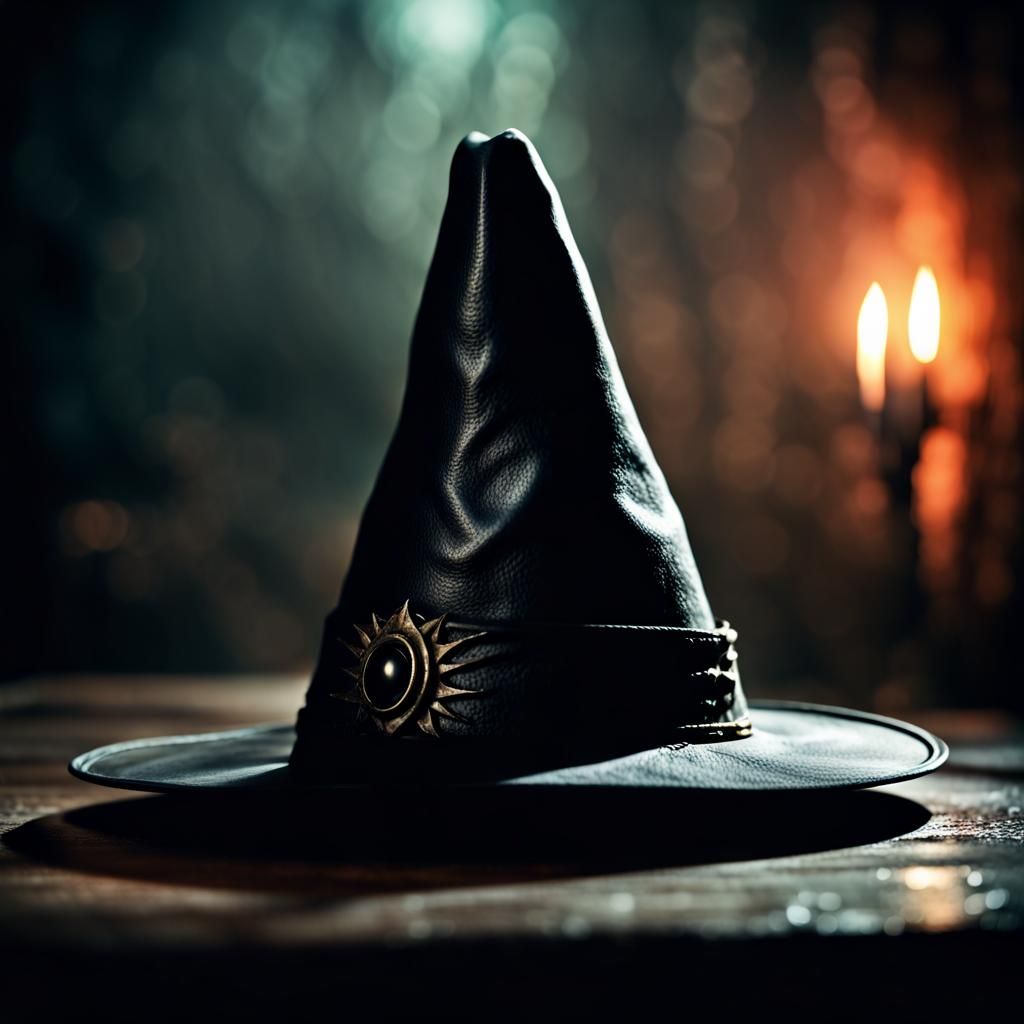 Dark mage hat - AI Generated Artwork - NightCafe Creator