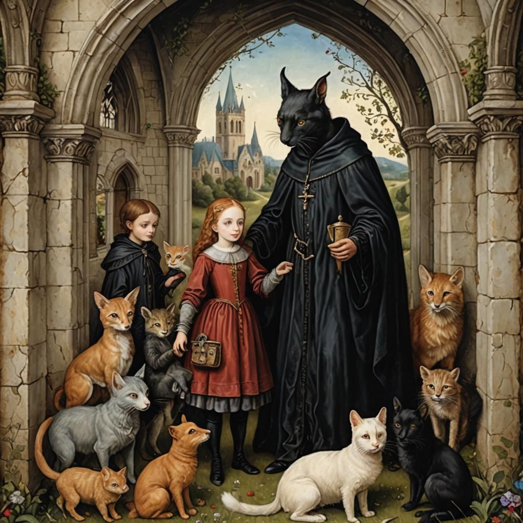 All creatures great and small gothic art storybook illustration ...