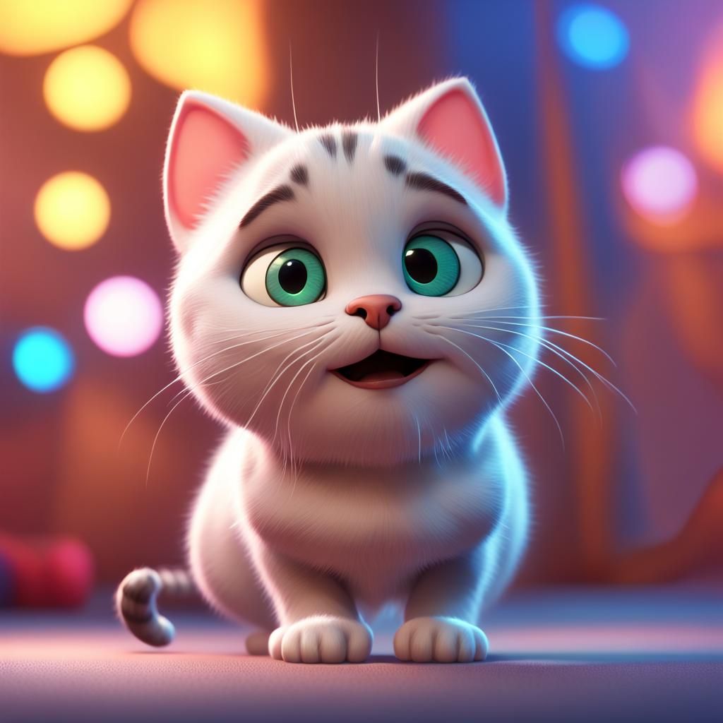 Cute cat - AI Generated Artwork - NightCafe Creator
