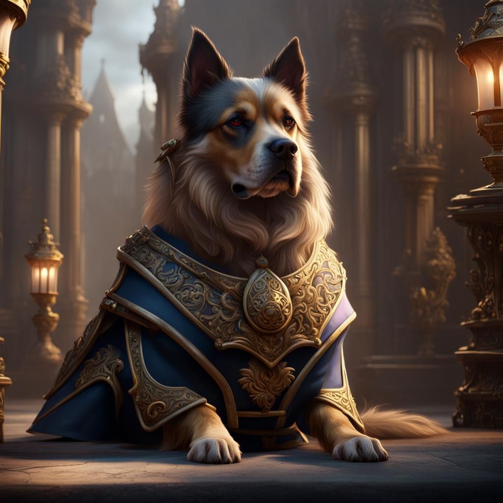 A Regal Guard Dog - AI Generated Artwork - NightCafe Creator