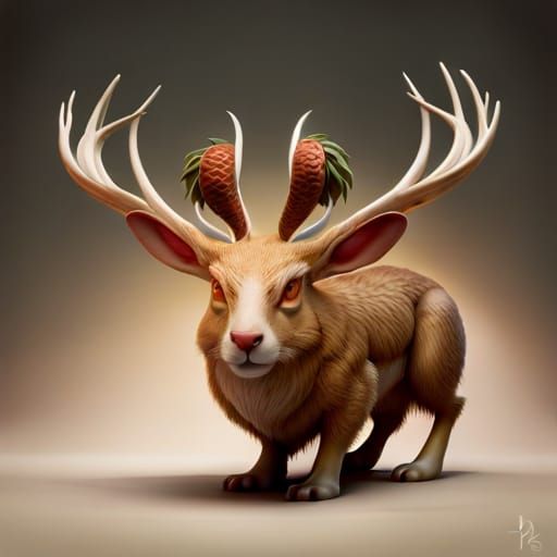 a wolpertinger is a bavarian mythical creature - AI Generated Artwork ...