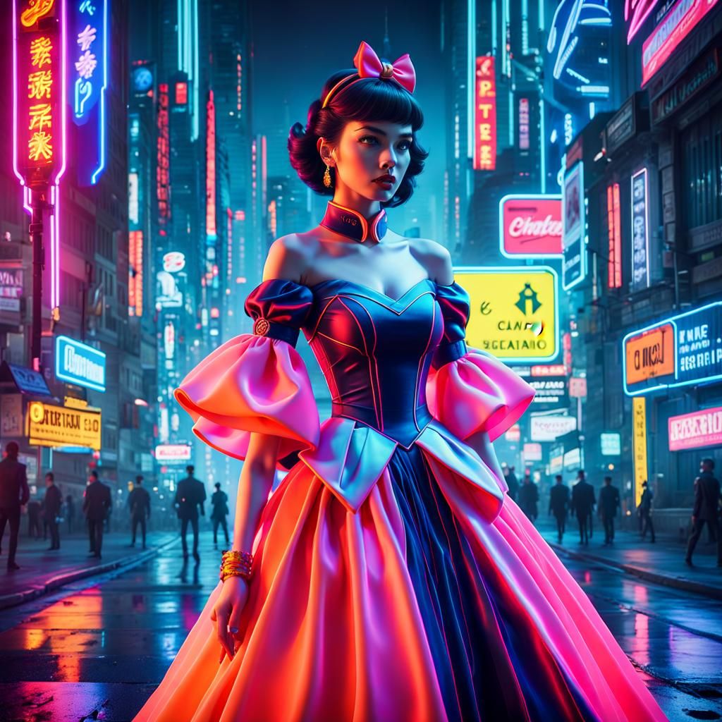 Cyberpunk Peach From Super Mario Bros - AI Generated Artwork ...