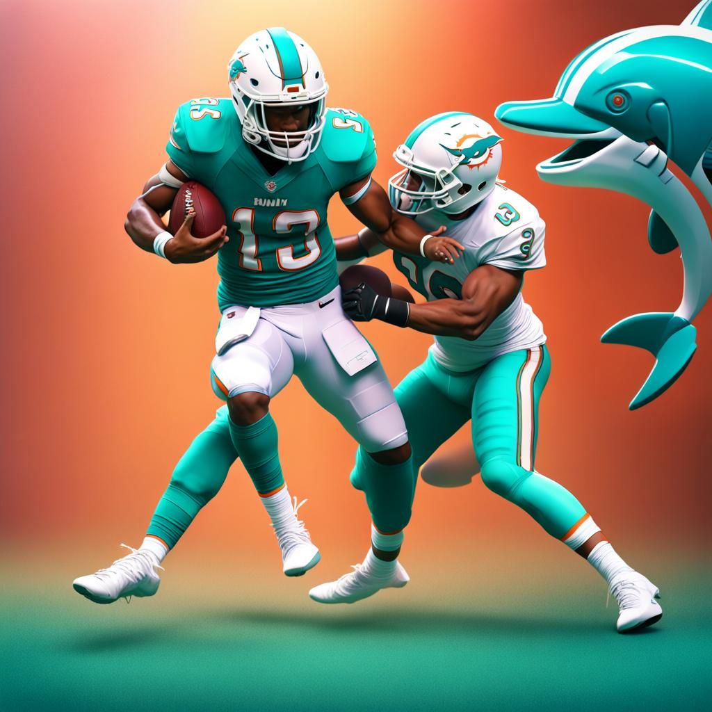 Miami Dolphins art - AI Generated Artwork - NightCafe Creator