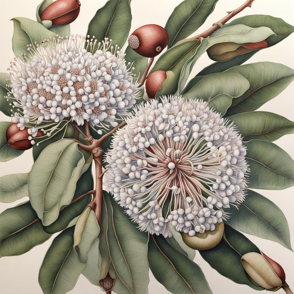 Australian native flora - botanical ink drawings - 2 of 7 - AI ...