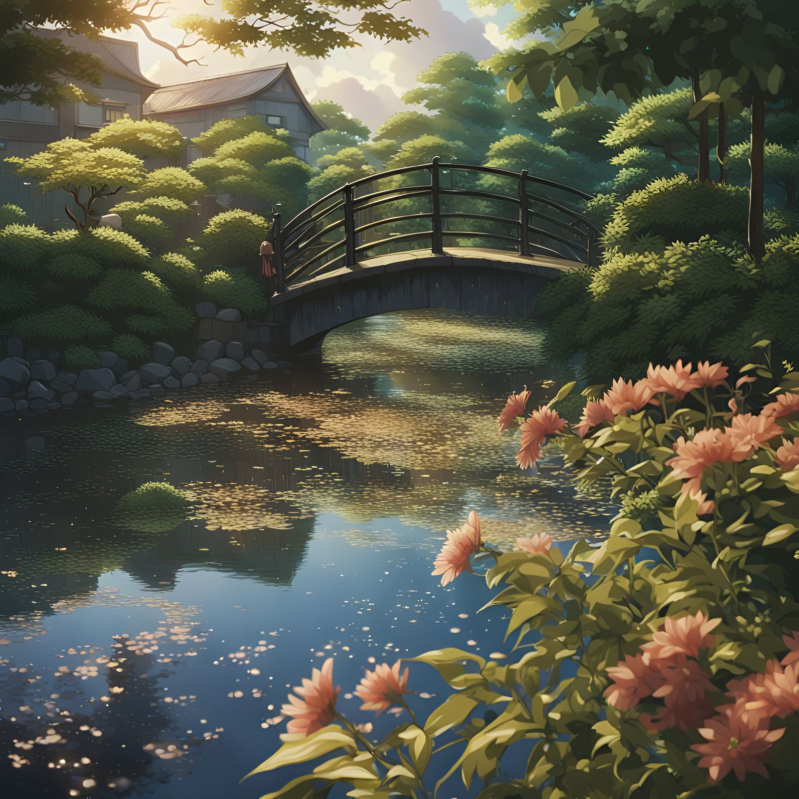 Anime Bridge - AI Generated Artwork - NightCafe Creator